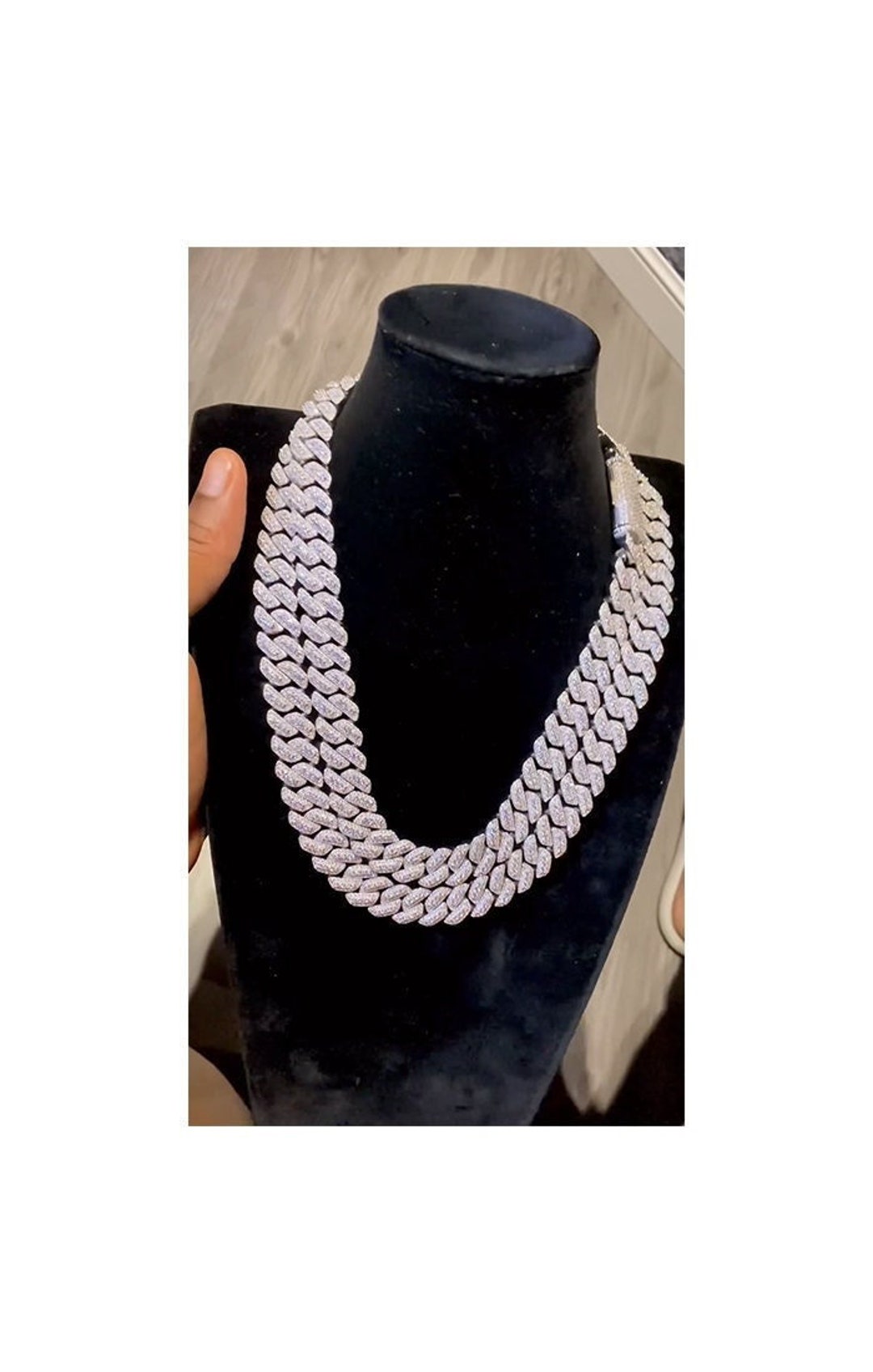 15mm Cuban Link Chain, Hip Hop Bling Rapper Chain, Gift for Him & Her ...