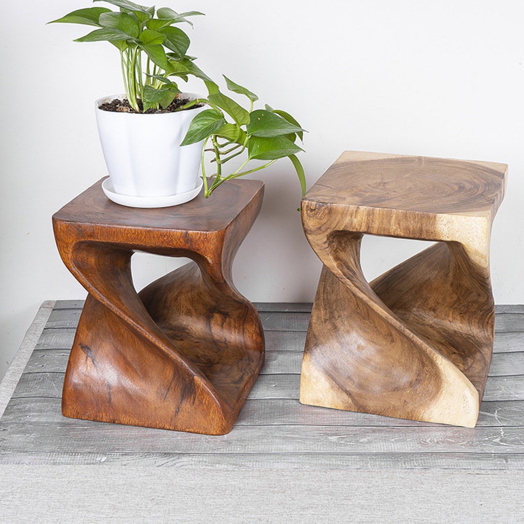 Handcrafted Wooden Shoe Stool: Stylish Entryway Storage & Seating ...