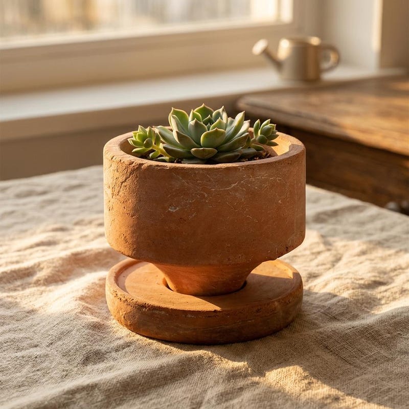 Pedestal Plant Bowl - Etsy