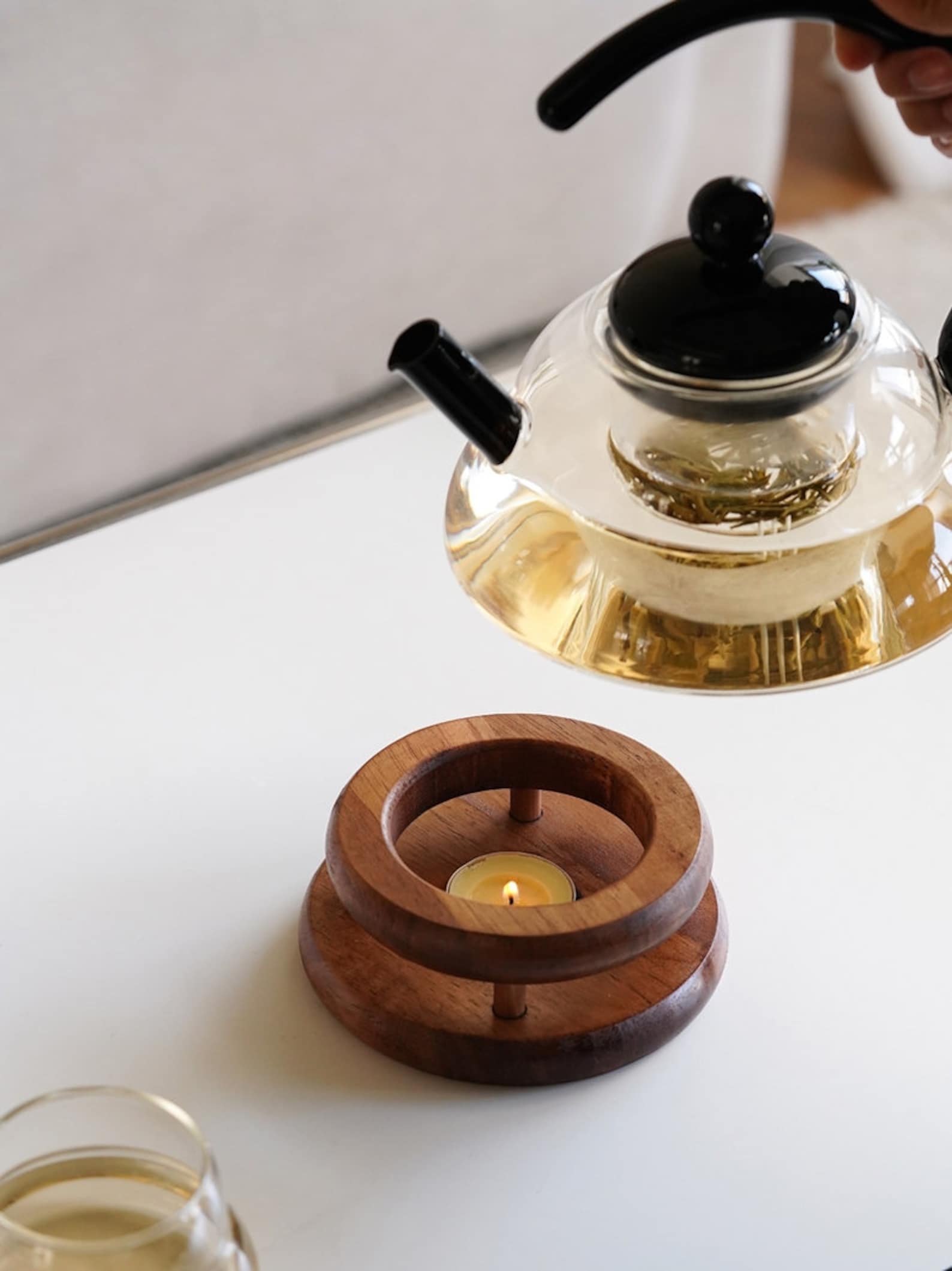 Tea Warmer, Tea Holder, Solid Wood Tea Warmer, Heating Base, Cup Warmer ...