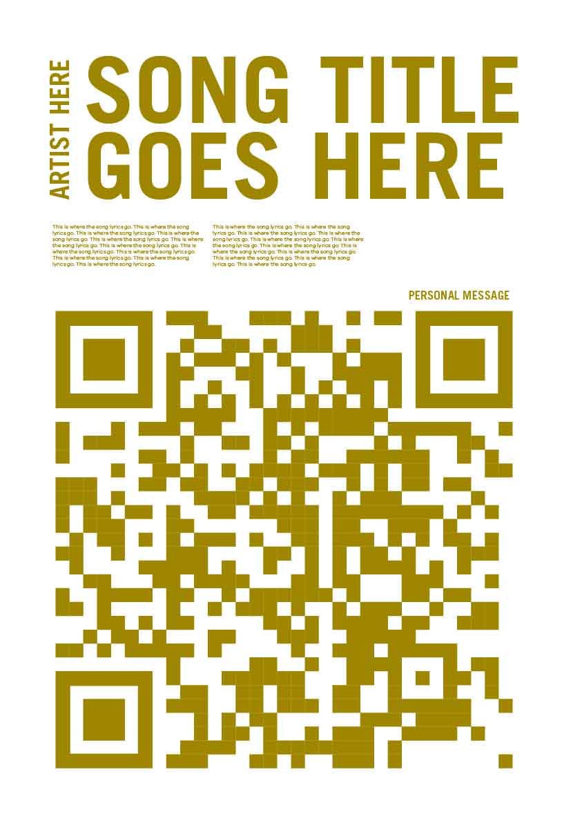 Personalised Song Poster | High-resolution Prints + Mobile Phone ...