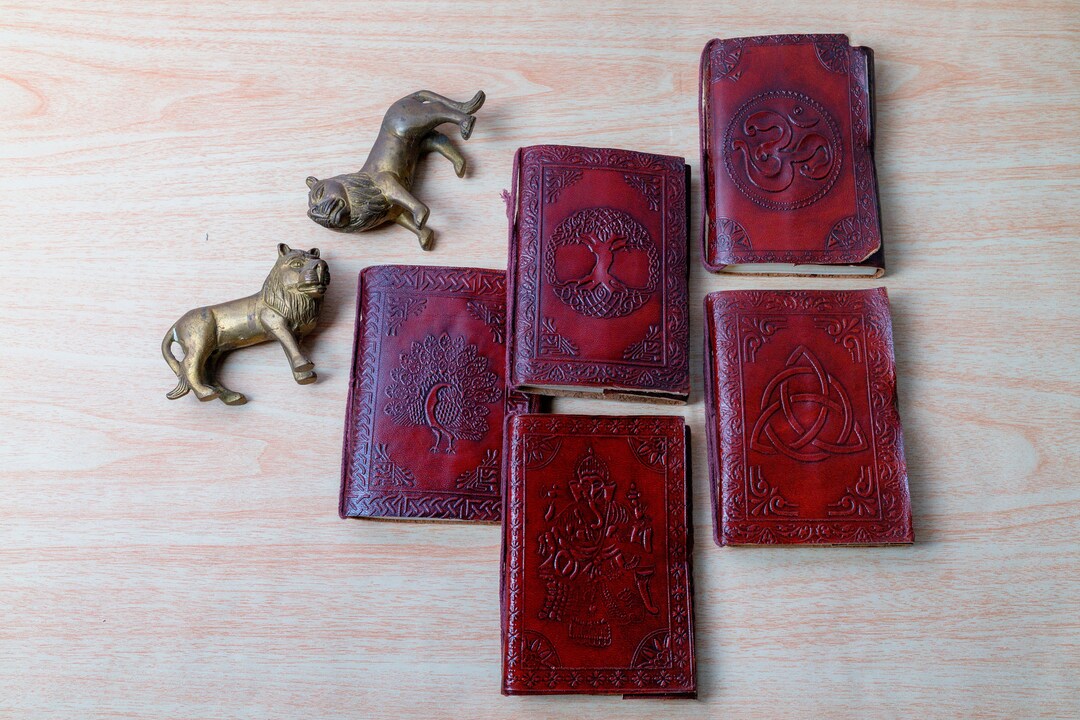 Handmade Leather Pocket Diary Brown 5x3.5 Inches 50 Pages - Etsy