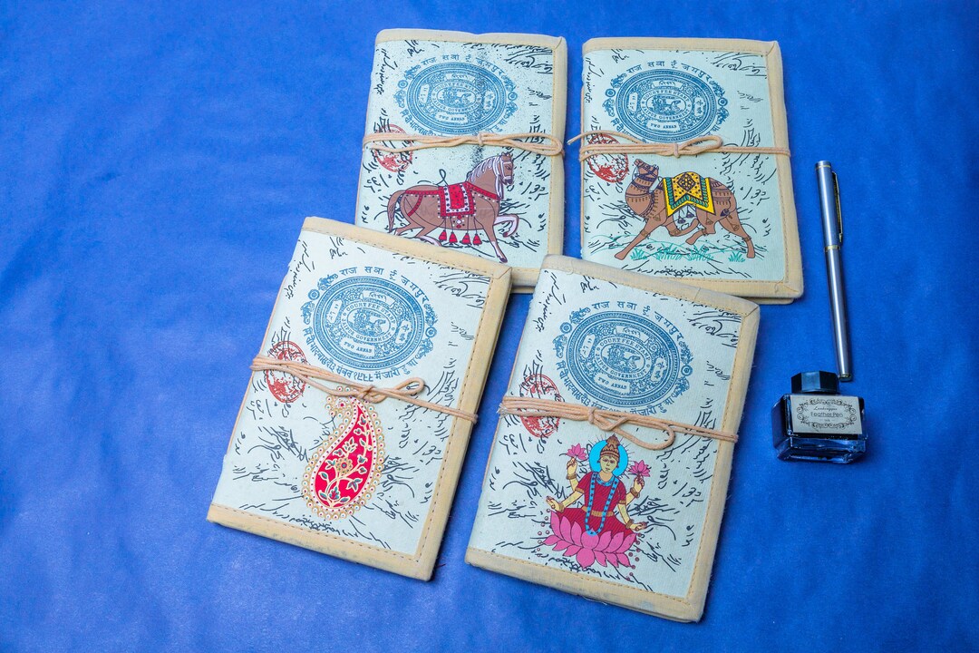 Handmade Paper Bahi Khata Diary Pocket Dairy Portable Notebook ...