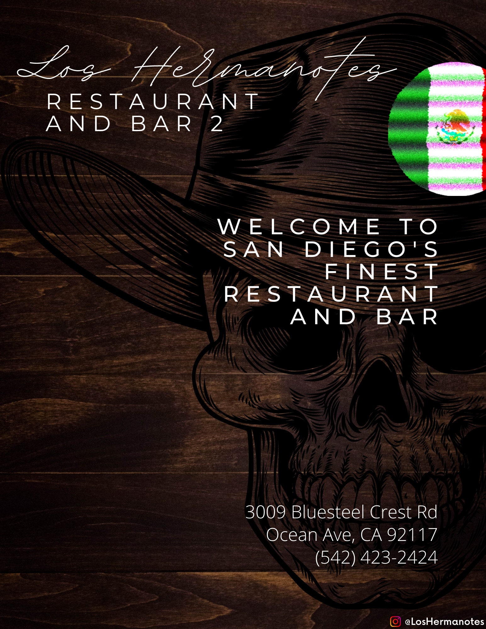 Mexican Restaurant Menu V2 Template (english With Spanish Translations ...