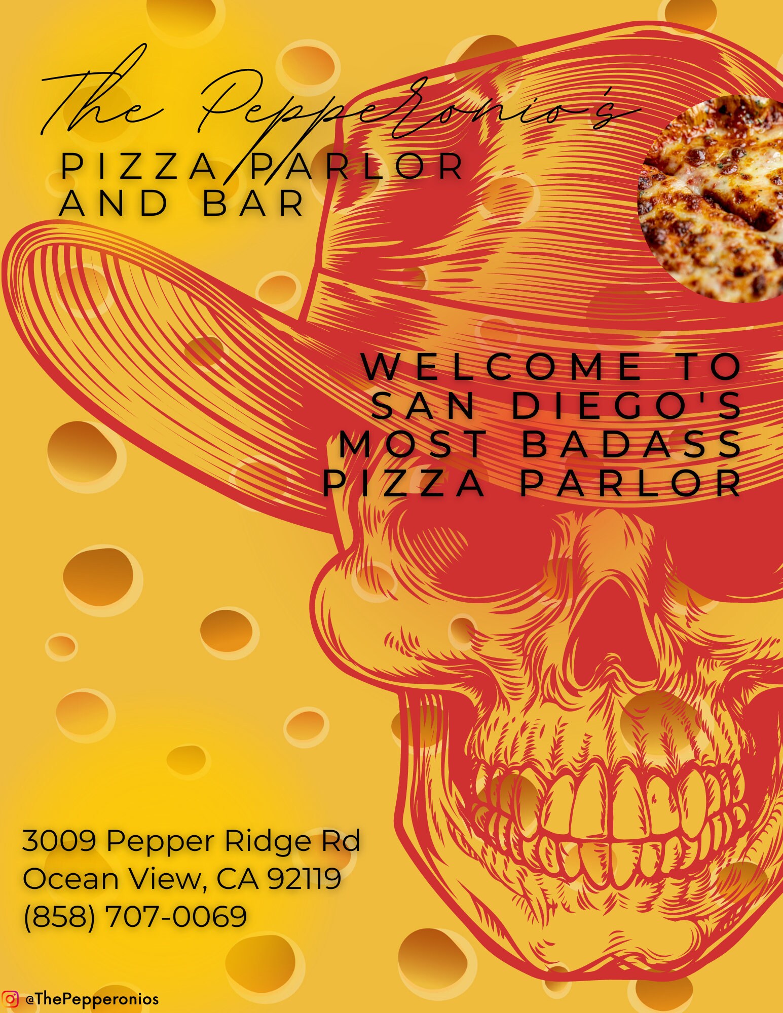 Pizzeria Menu Template PRINTABLE Pizzeria Pizza Parlor Menu With Drinks ...