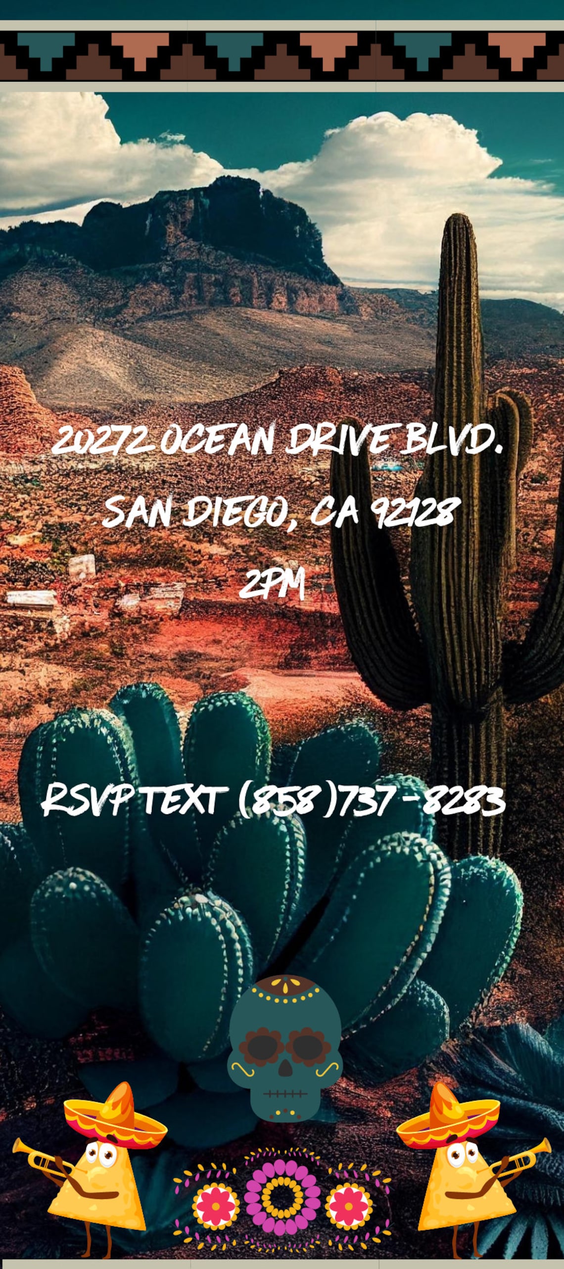 Fiesta Menu Template, EDITABLE Menu, Mexican Theme Wedding Menu, Fiesta ...