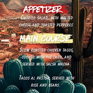 Fiesta Menu Template, EDITABLE Menu, Mexican Theme Wedding Menu, Fiesta ...