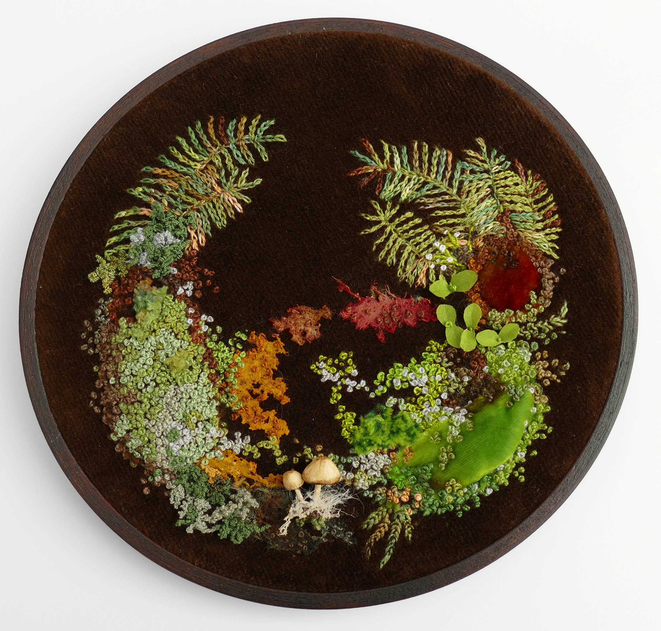 Moss Embroidery One of a Kind, Highly Detailed, Featuring Moss, Lichen ...
