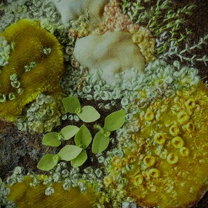 Moss Embroidery in a Rustic Frame - Etsy