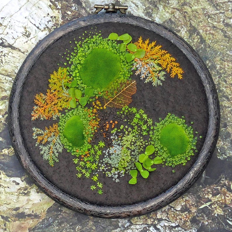 PDF Tutorial: Moss and Lichen Embroidery Techniques, Tips and Tricks - Etsy
