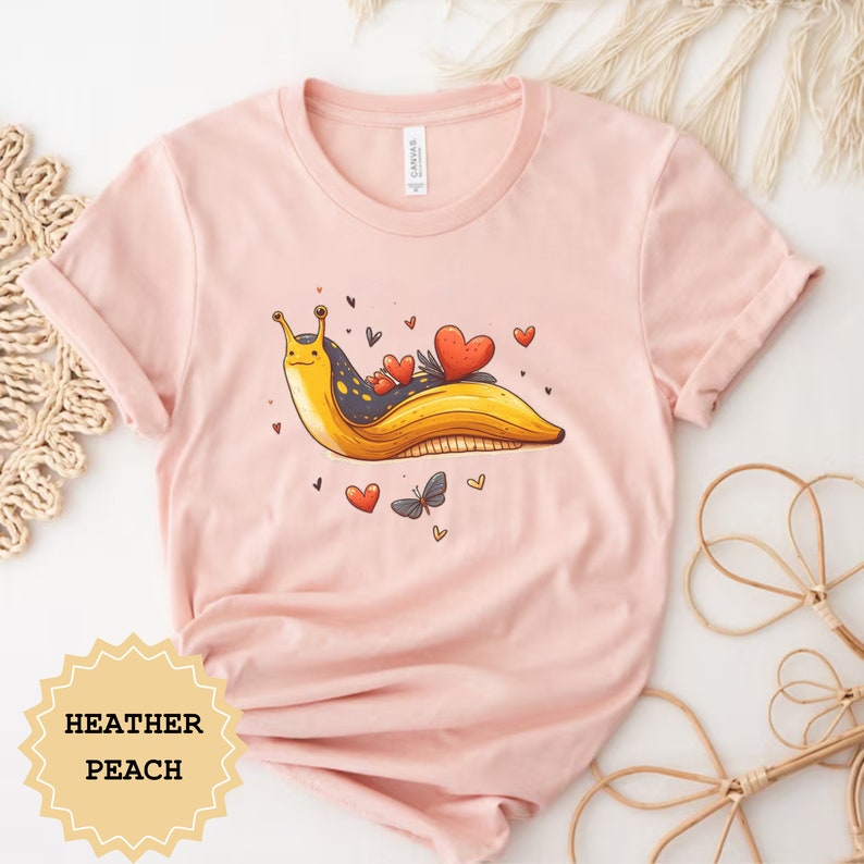 Banana Slug in Love, Banana Slug Shirt, Slug Tshirt, Gastropod Fan ...