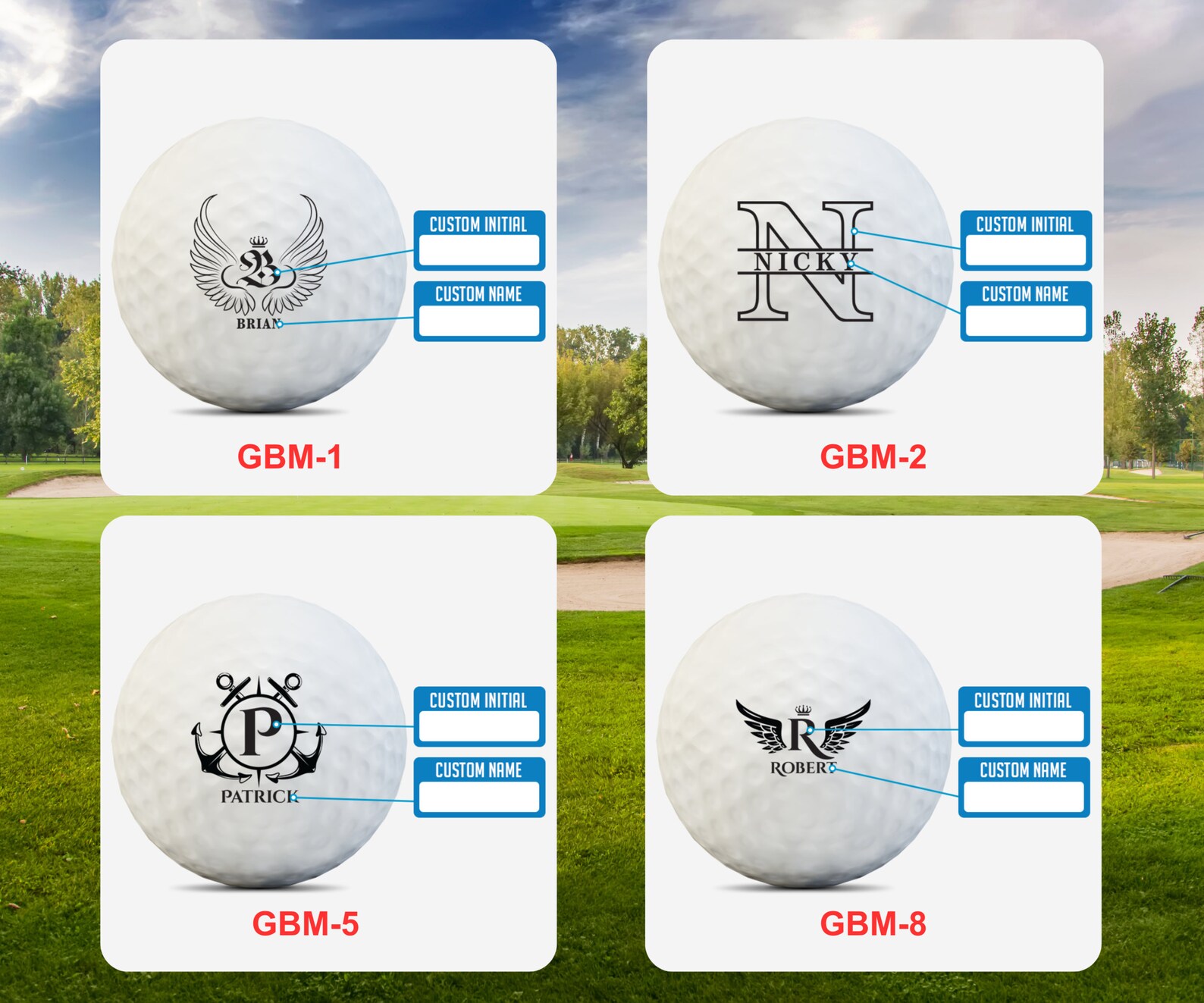 Custom Golf Gift Set on Valentine's Day Gift Personalized Golf Balls ...