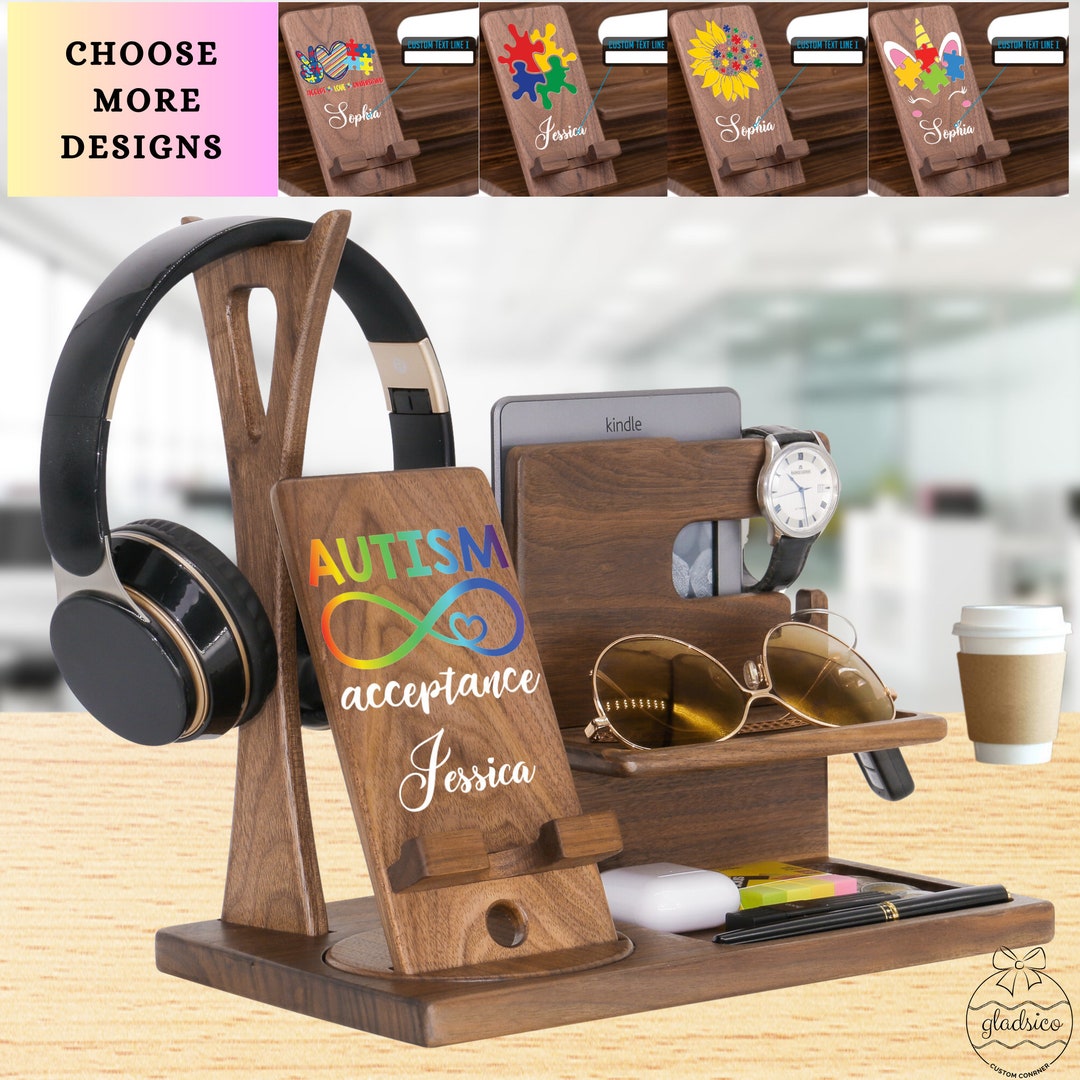Autism Acceptance Awareness Understanding, Personalized Headphone Stand ...