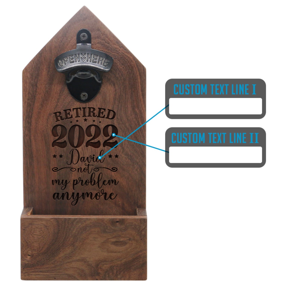 Personalized Beer Retirement Gift, Retired 2023 Not My Problem Anymore ...