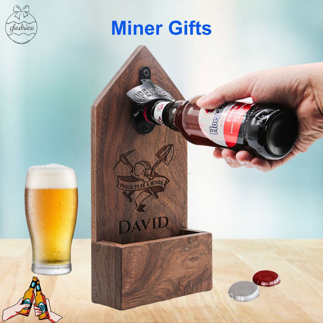 Personalized Fathers Day Gift for Miner Him Husband Granpa Brother ...