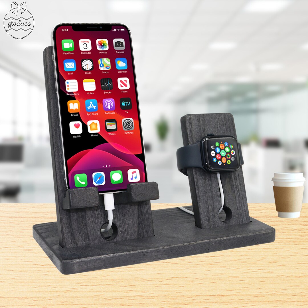 2 in 1 Charging Stand - Phone Stand and Apple Watch Charging Station ...