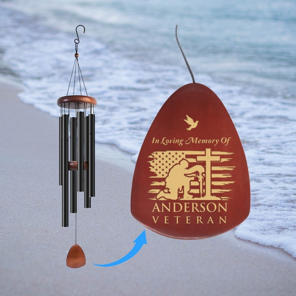 Military Memorial Wind Chime - Etsy