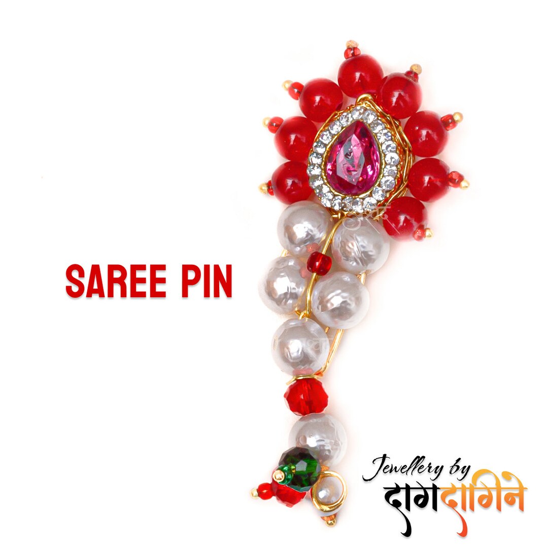 Indian Traditional Saree Pin Brooch Sari Brooches - Etsy