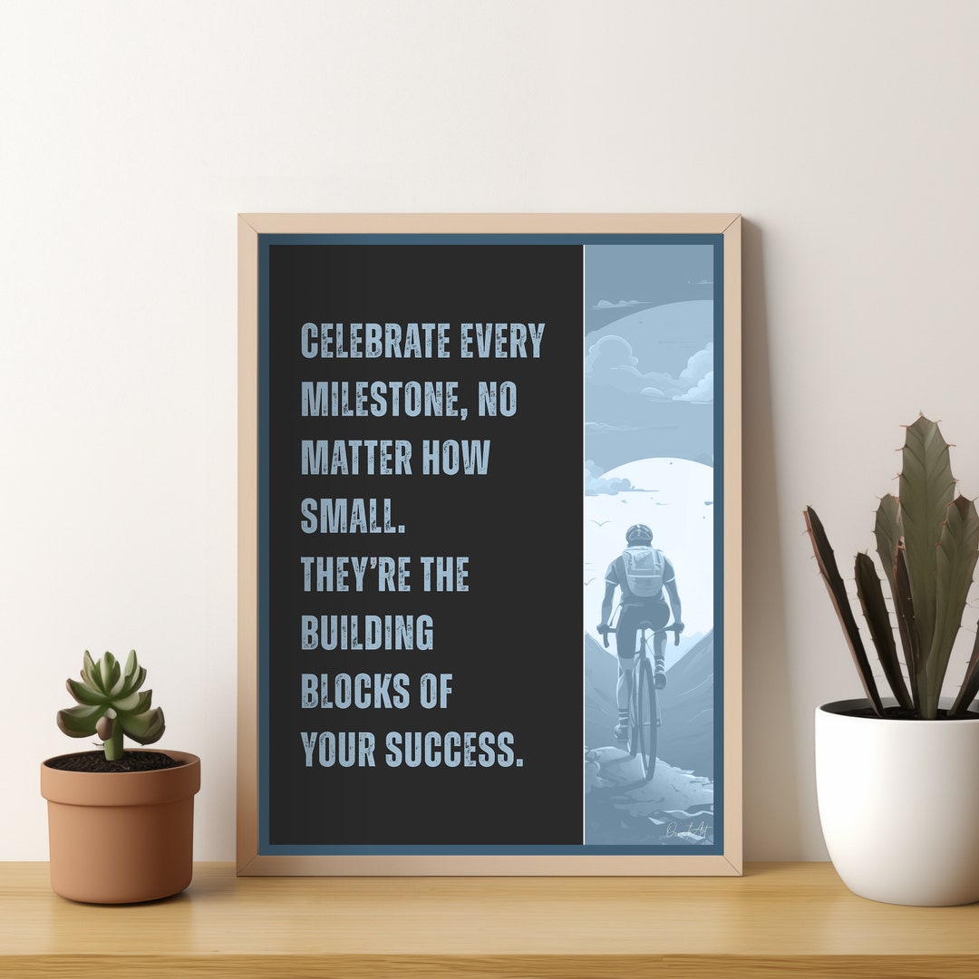 Motivational Poster Ride Beyond Limits Digital for Cycling Enthusiasts ...