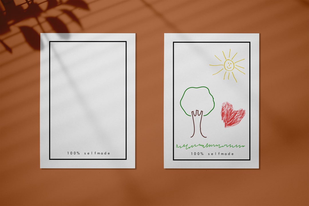 Postcard 100% Self-made Card to Design Yourself - Etsy