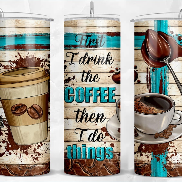 First I Drink Coffee - Etsy