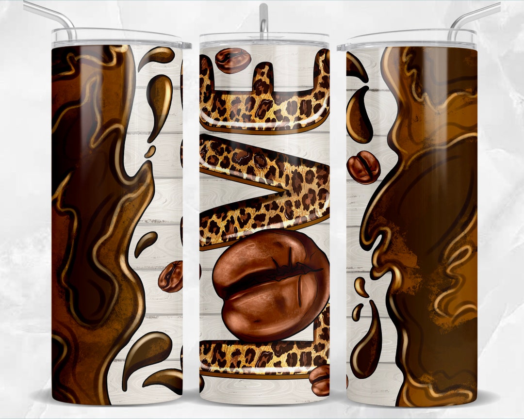 Love Coffee 20oz Skinny Tumbler Png Sublimation Design Download ...