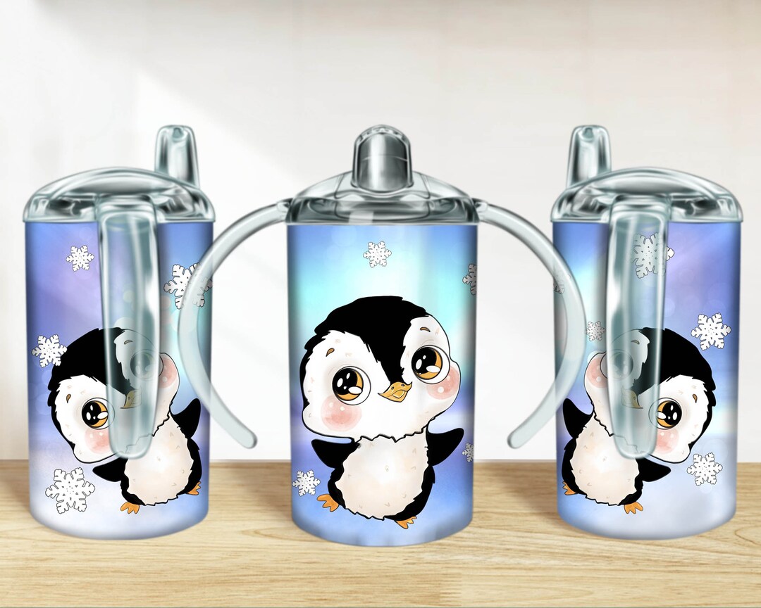 Cute Penguin 12 Oz Sippy Cup Png, Penguin Sippy Cup Designs, Sippy Cup ...