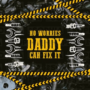 Daddy Can Fix It Dad and Mini Tumbler Png,20oz Skinny Tumbler and 12oz ...