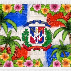Dominican Republic 20 Oz Skinny Tumbler Png Sublimation Design Download ...