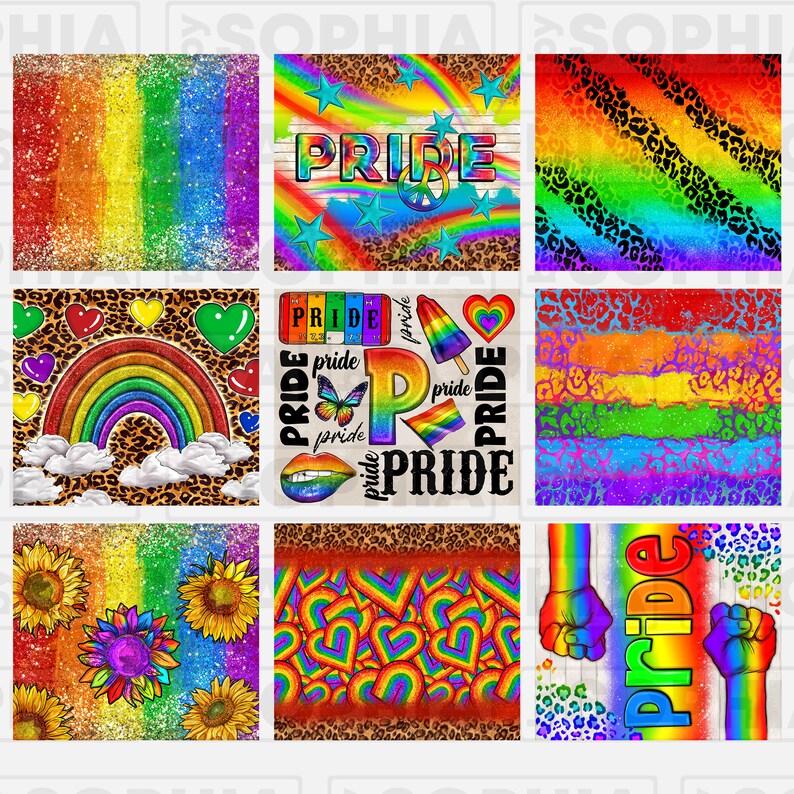 42 Pride Tumbler Wrap Sublimation Designs, 20 Oz Skinny Tumbler Bundle ...