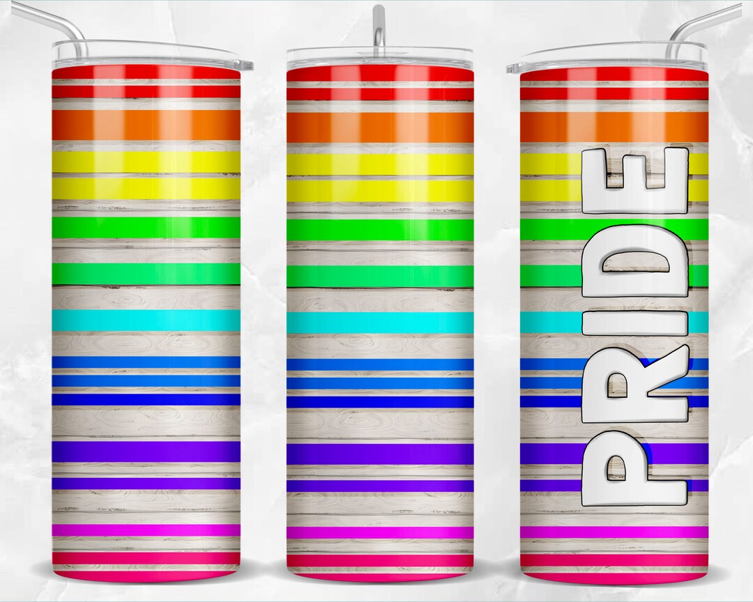 Pride Barcode 20oz Skinny Tumbler Png Sublimation Design Download ...