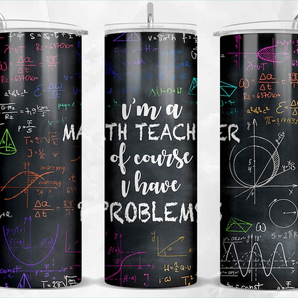 Math Teacher Sublimation Wrap - Etsy