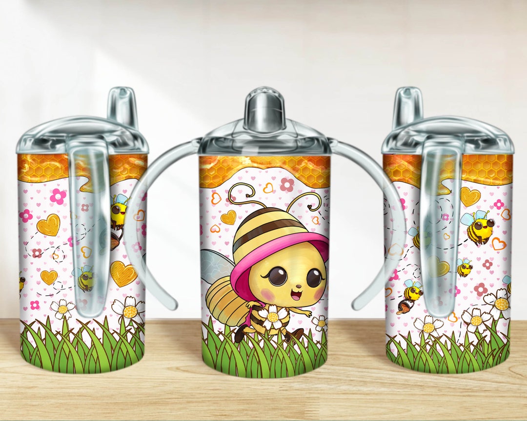 Little Bee 12 Oz Sippy Cup Png, Bee Sippy Cup Designs, Sippy Cup Wrap ...