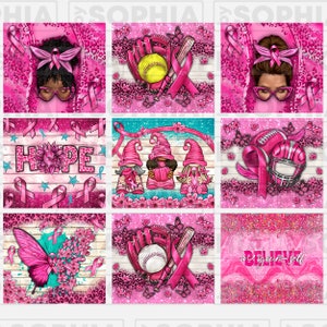 27 Cancer Tumbler Wrap Sublimation Designs, 20 Oz Skinny Tumbler Bundle ...