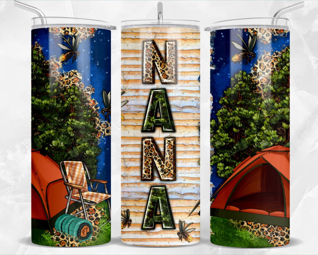 Camp Nana 20oz Skinny Tumbler Png Mother's Day Png Camp - Etsy