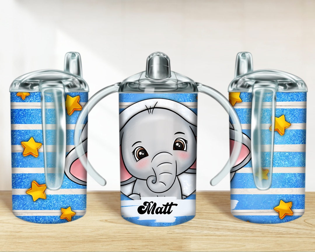 Personalized Cute Elephant 12 Oz Sippy Cup Png, Sippy Cup Western ...