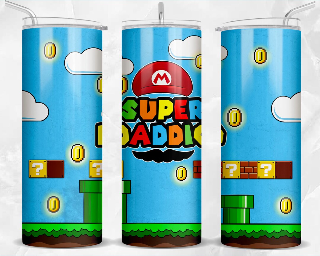 Super Daddio 20 Oz Skinny Tumbler Png Sublimation Design Download ...