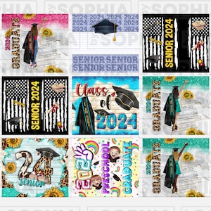 40 Graduation Tumbler Wrap Sublimation Designs, 20 Oz Skinny Tumbler ...