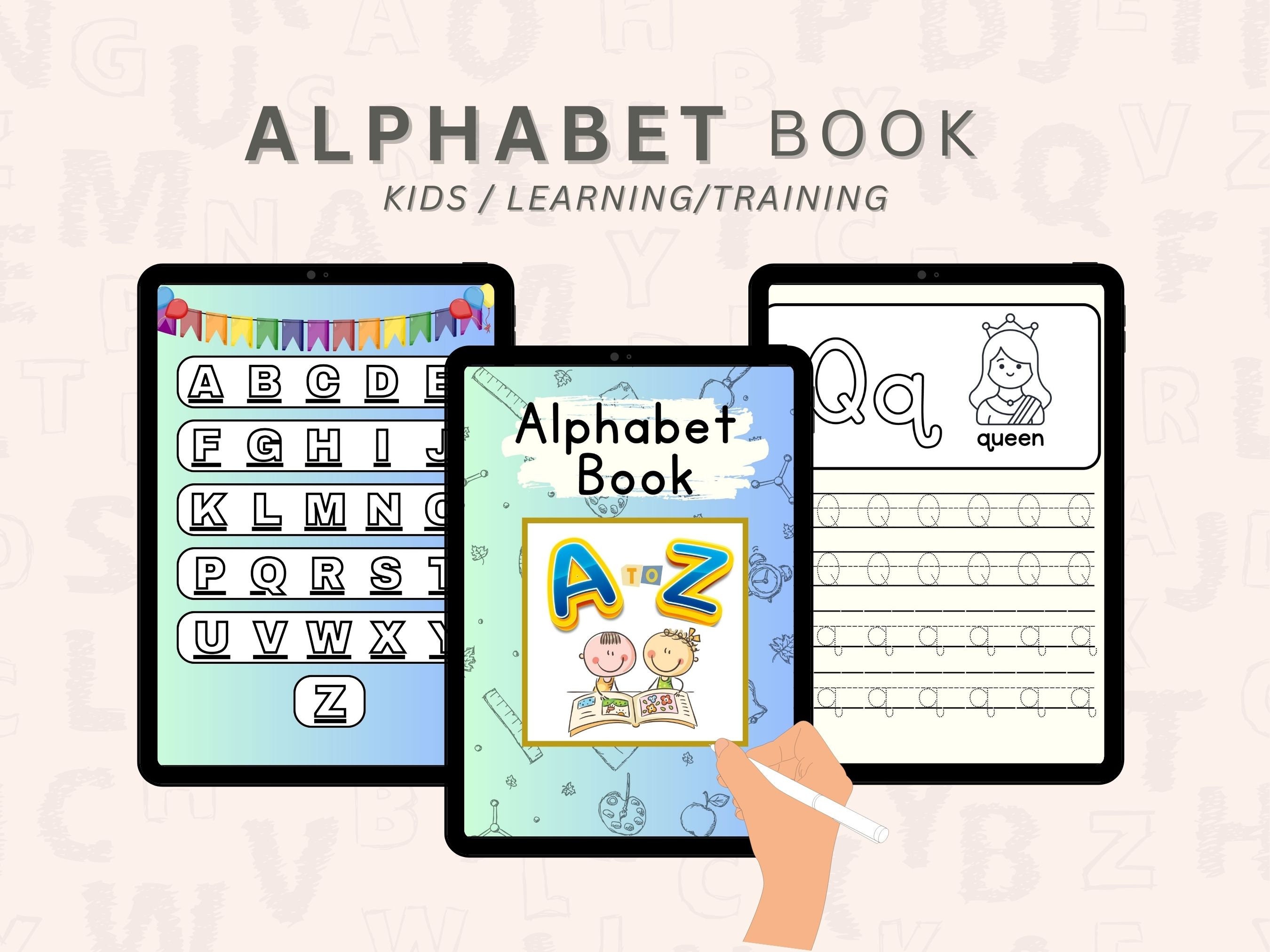 Alphabet ABC for iPad ABC for Kids Coloring iPad Book Alphabet for Kids ...