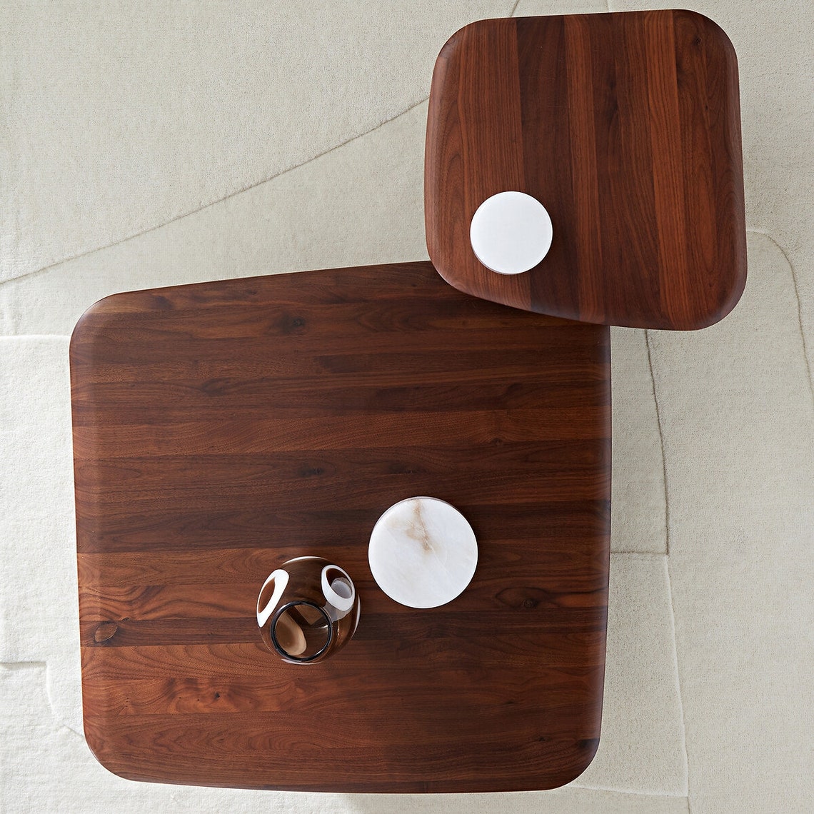 Scape Multi-level Cut Pile Hand-tufted Area Rug for Bedroom Aesthetic ...