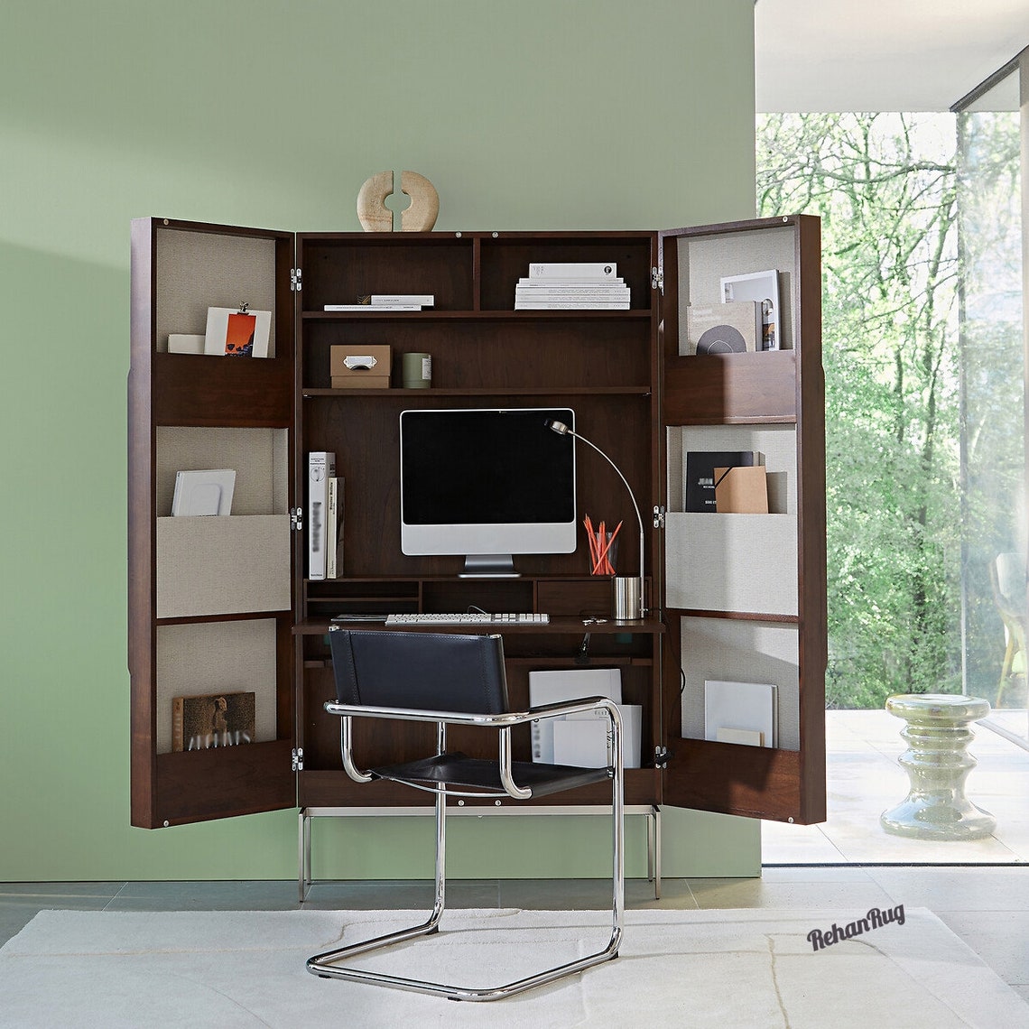 Scape Multi-level Cut Pile Hand-tufted Area Rug for Bedroom Aesthetic ...