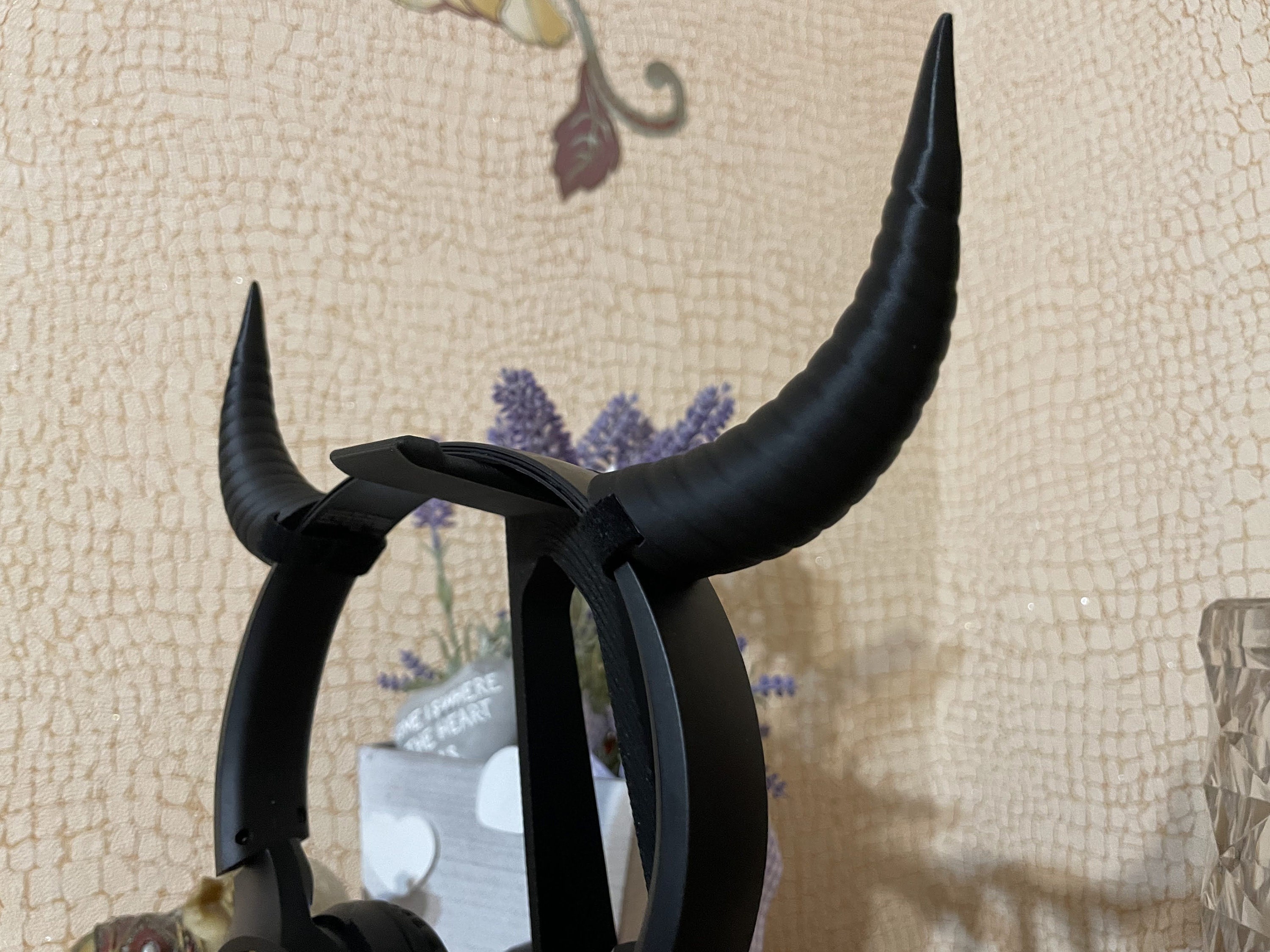 Viking Horns Attachment for Headset Streaming Props Devil Demon Satan ...