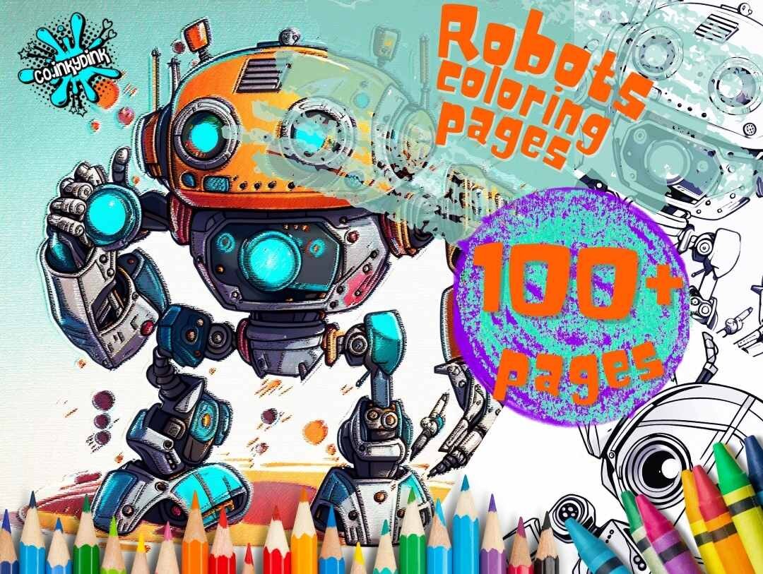 Fun Robot Coloring Pages Playful Robots Coloring Sheets Kids Creative ...