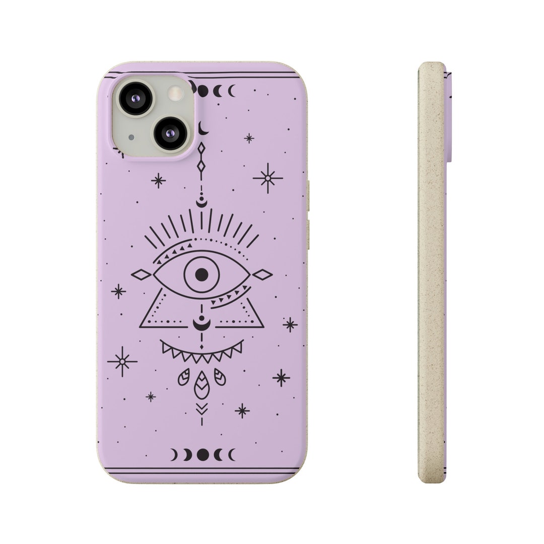 Evil Eye Symbols Purple Biodegradable Phone Case - Etsy