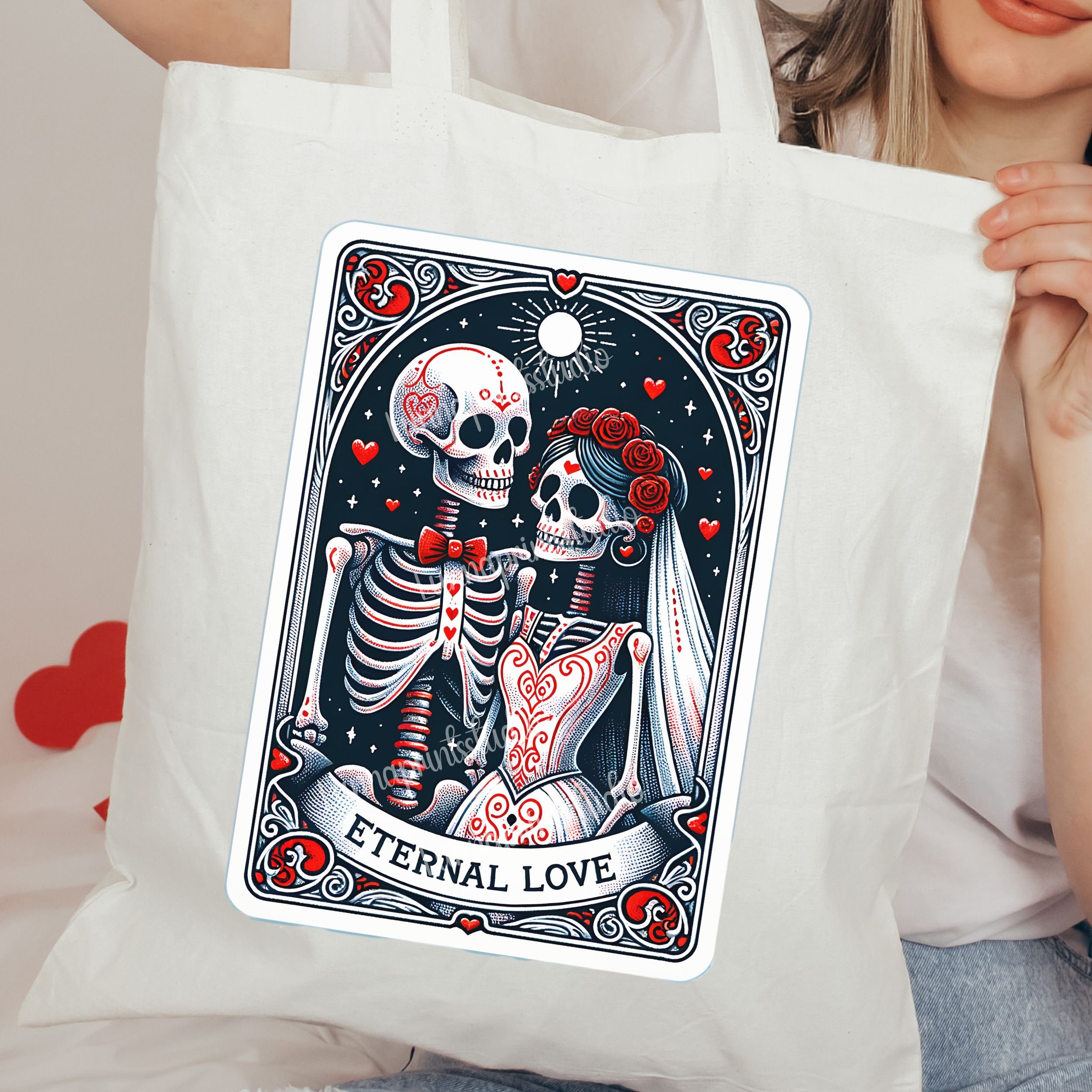 Gothic Bride & Groom Skeleton Couple Tarot Card PNG Download, Funny ...