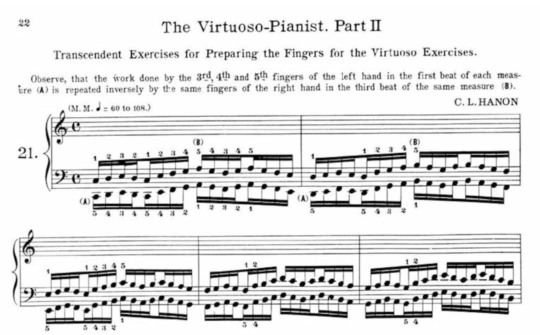 Hanon: the Virtuoso Pianist Part 2 - Piano Scales & Arpeggios ...