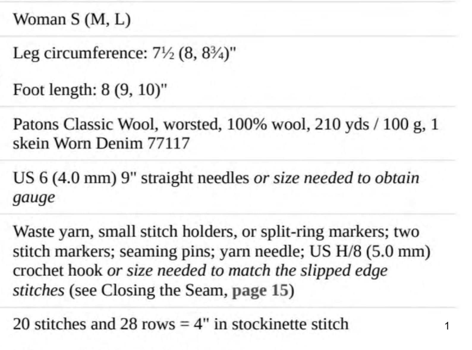 2 Needle Adult Socks Knitting Pattern - Worsted Wool- Aran 10 Ply ...