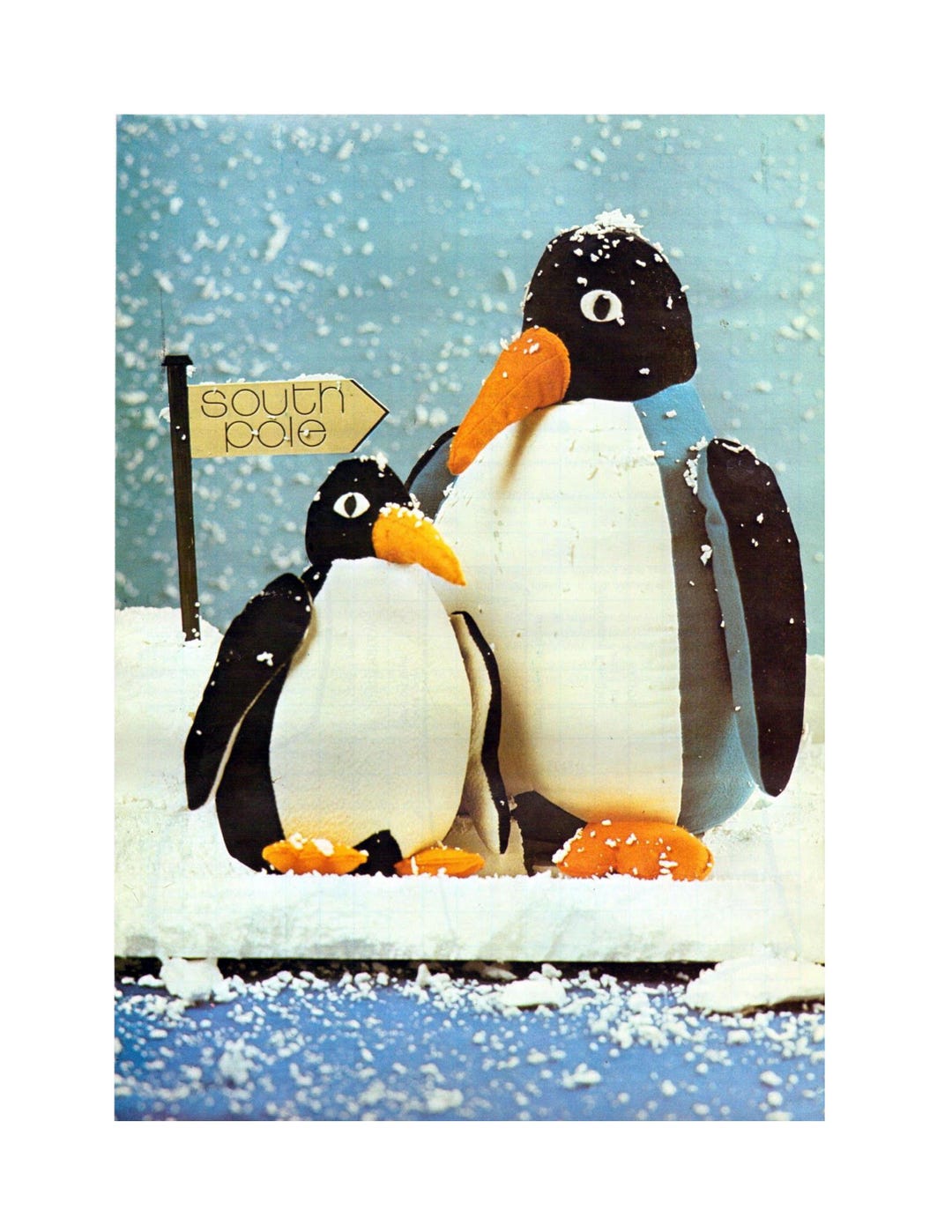 Penguins Sewing Pattern Easy Beginner's Use up Scrap Materials & Yarn ...
