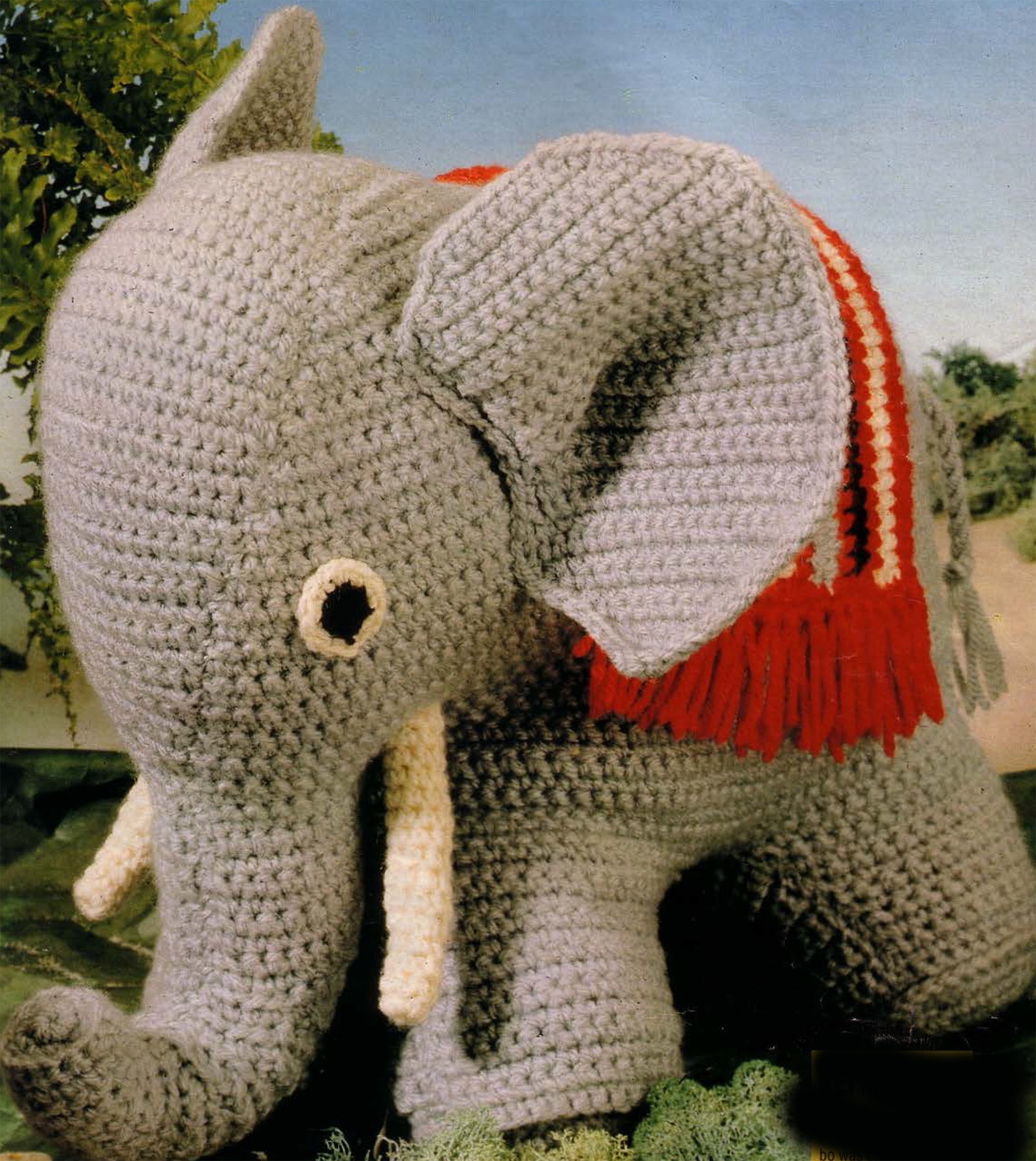Crochet Elephant Toy Pattern Measures About 25cm See Images - Etsy