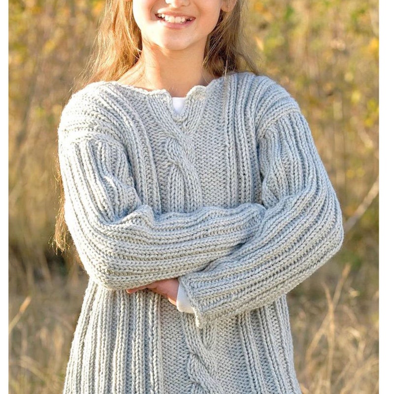 Chunky Knitting Jumper Pattern - Etsy UK